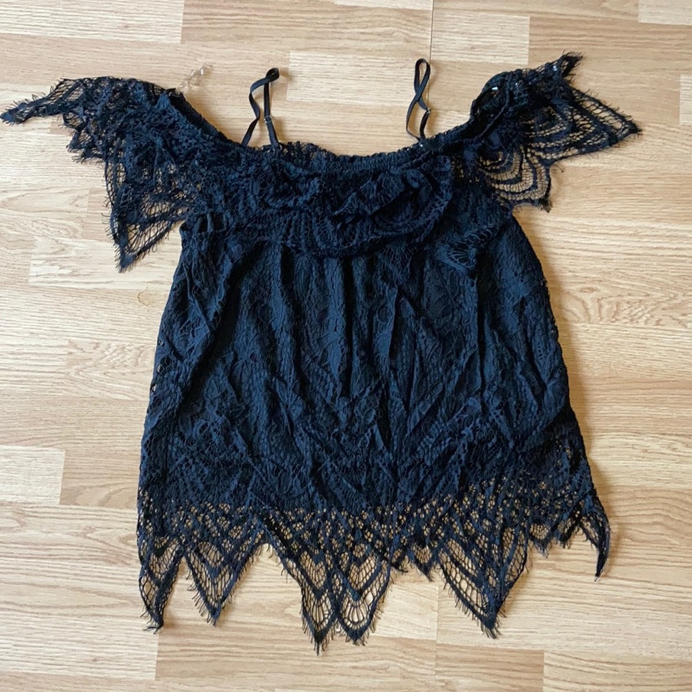 No Boundaries Lacey Sexy Off The Shoulder Ladies Top - Gem